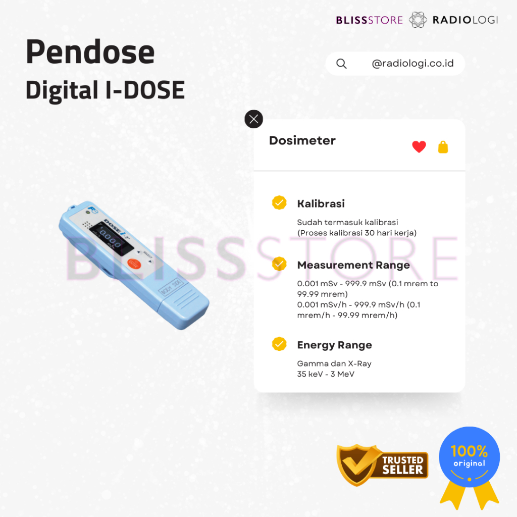 Jual Pen Dosimeter - Pendose - Pendose Radiologi - Dosimeter Radiologi ...