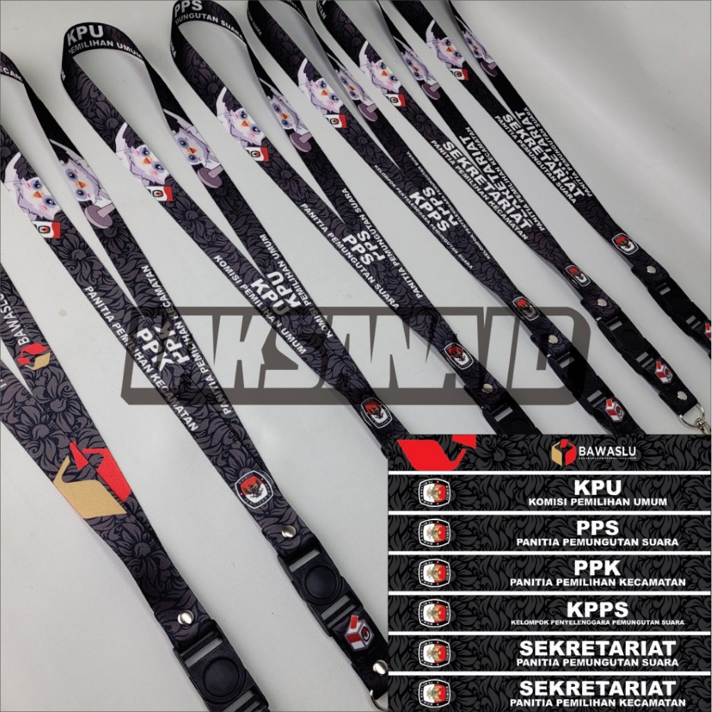 Jual LANYARD TALI ID CARD PPS PPK KPPS PLUS HOLDER | Shopee Indonesia
