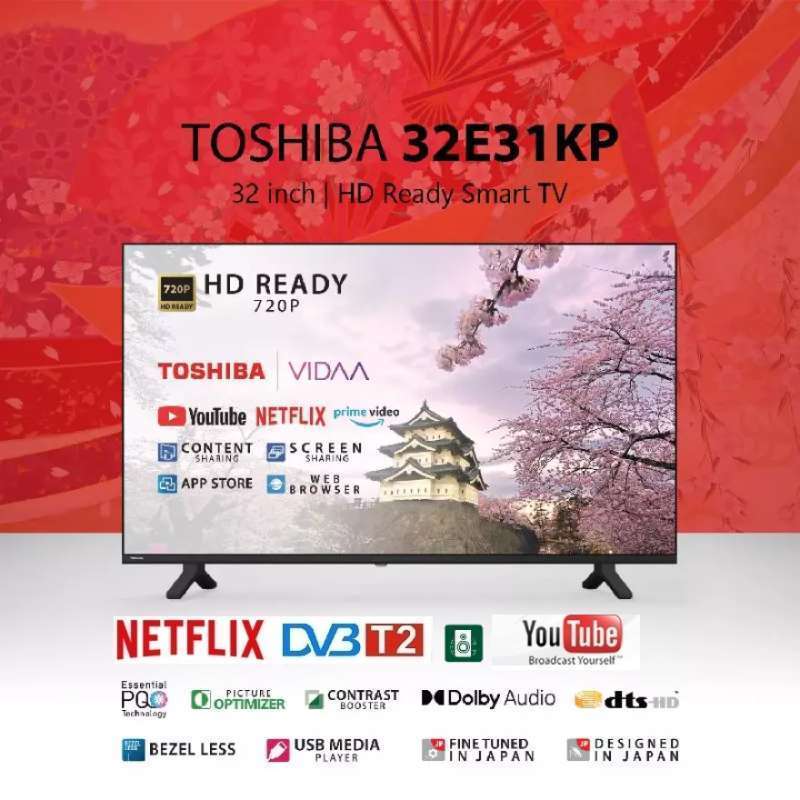 Jual LED TV TOSHIBA SMART TV 32 Inch 32E31KP HD Ready | Shopee Indonesia