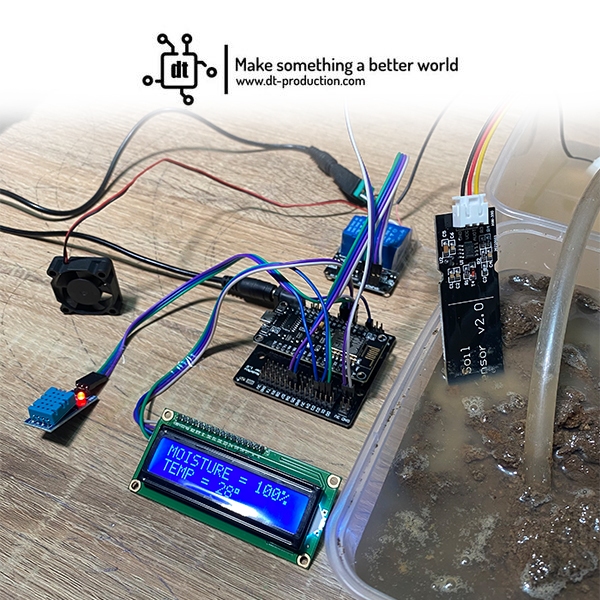 Jual Kit IoT smart garden ESP8266 NodeMCU penyiram tanaman otomatis ...