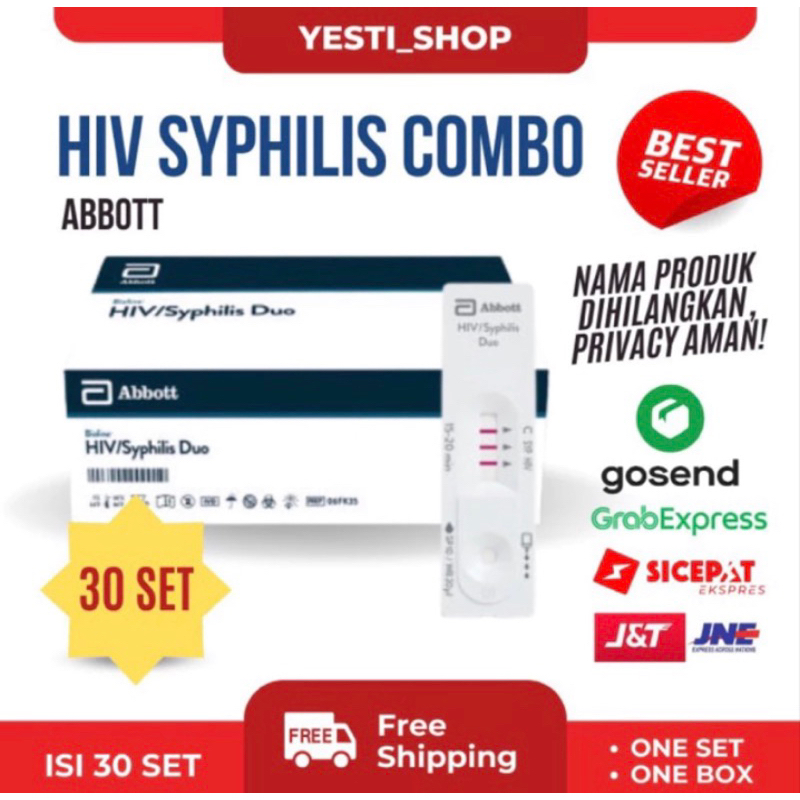 Jual Abbott HIV Syphilis Combo Test isi 25 tes 1 Box | Shopee Indonesia