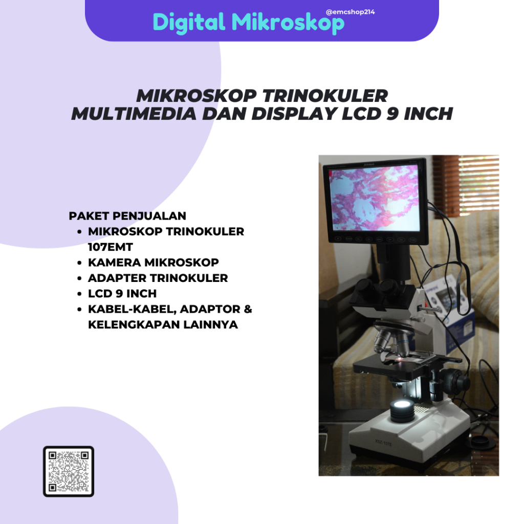 Jual Mikroskop Trinokuler Multimedia (digimi 107EMT) | Shopee Indonesia