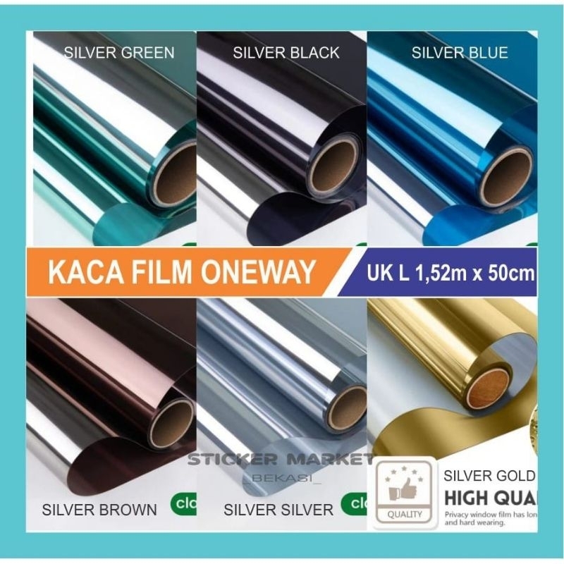 Jual sticker one way kaca film jendela rumah gedung miror cermin ...