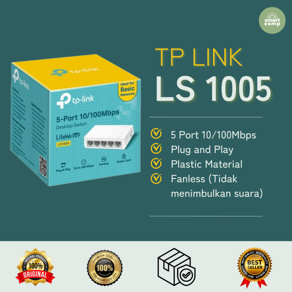 Jual TP-LINK LS1005 LS1008 SWITCH HUB 5 PORT 8 PORT 10/100Mbps Desktop ...