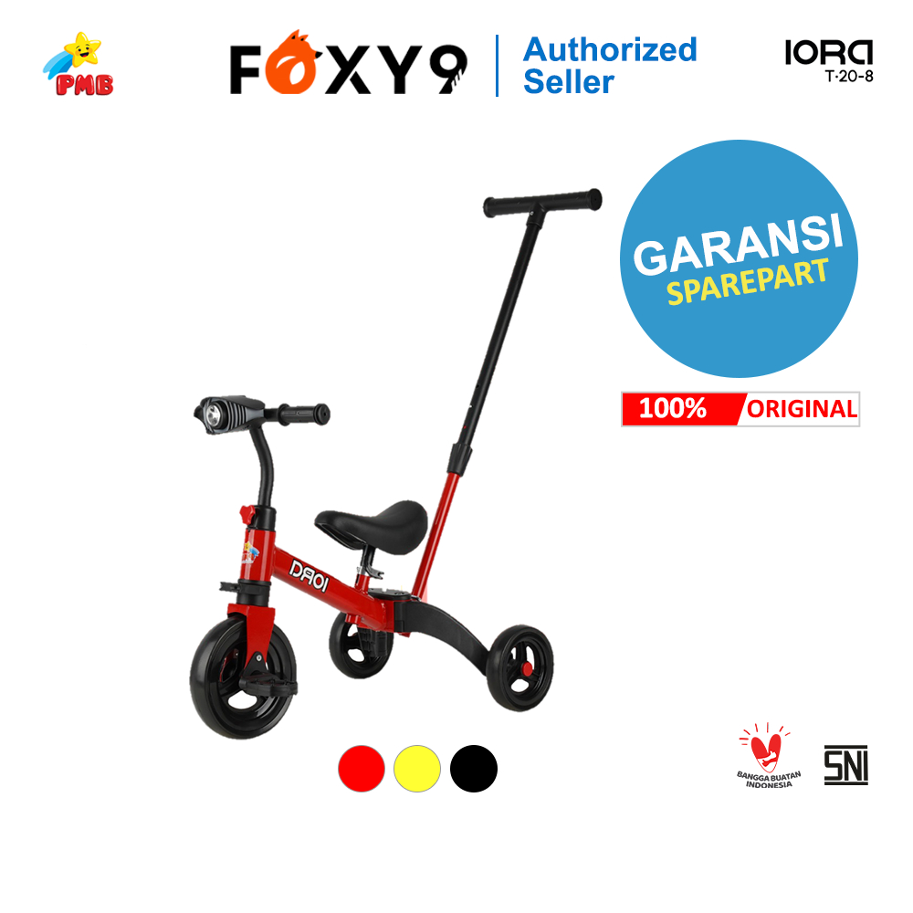 Jual Sepeda Anak Tiga Roda 3 in 1 PMB T20-8 Balance Bike Push Bike | Shopee Indonesia