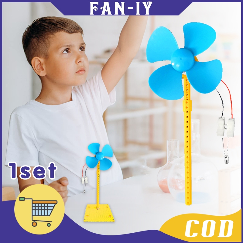 Jual Pembangkit Listrik Angin Mini Diy Percobaan Simulasi Anak Turbin ...