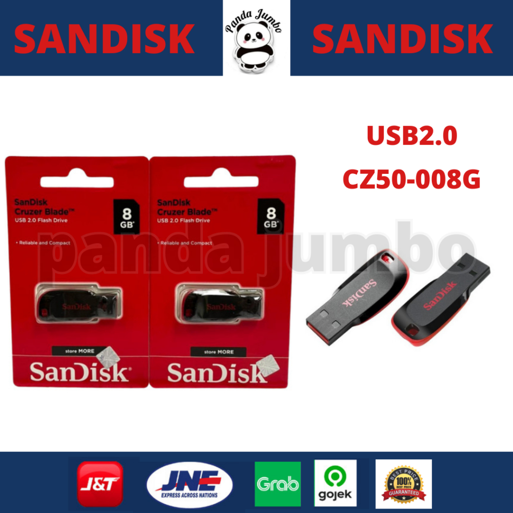Jual FLASHDISK SANDISK CZ50 CRUZER BLADE 8GB ORIGINAL(PJ) | Shopee ...
