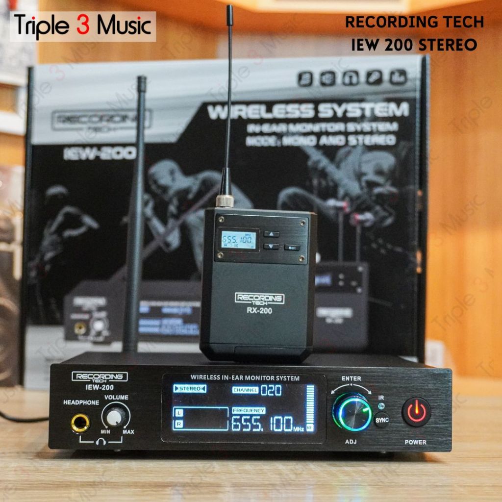Jual RECORDING TECH IEW200 STEREO IEW 200 ST Wireless IN EAR MONITOR ...
