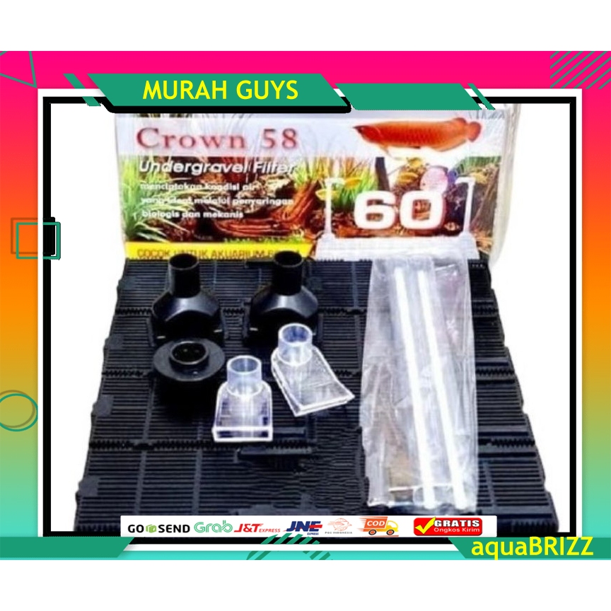 Jual NS-UG60 NIKITA STAR UNDERGRAVEL 60 CM UGF FILTER AQUASCAPE NS UG ...