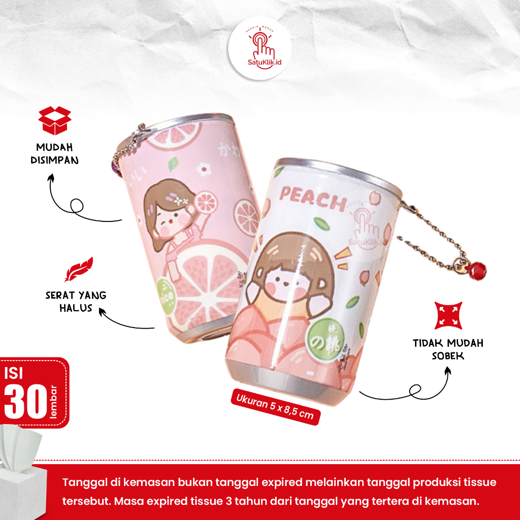 Jual (READY STOCK) Tisu Serbaguna Tissue Basah Kaleng Mudah Dibawa ...