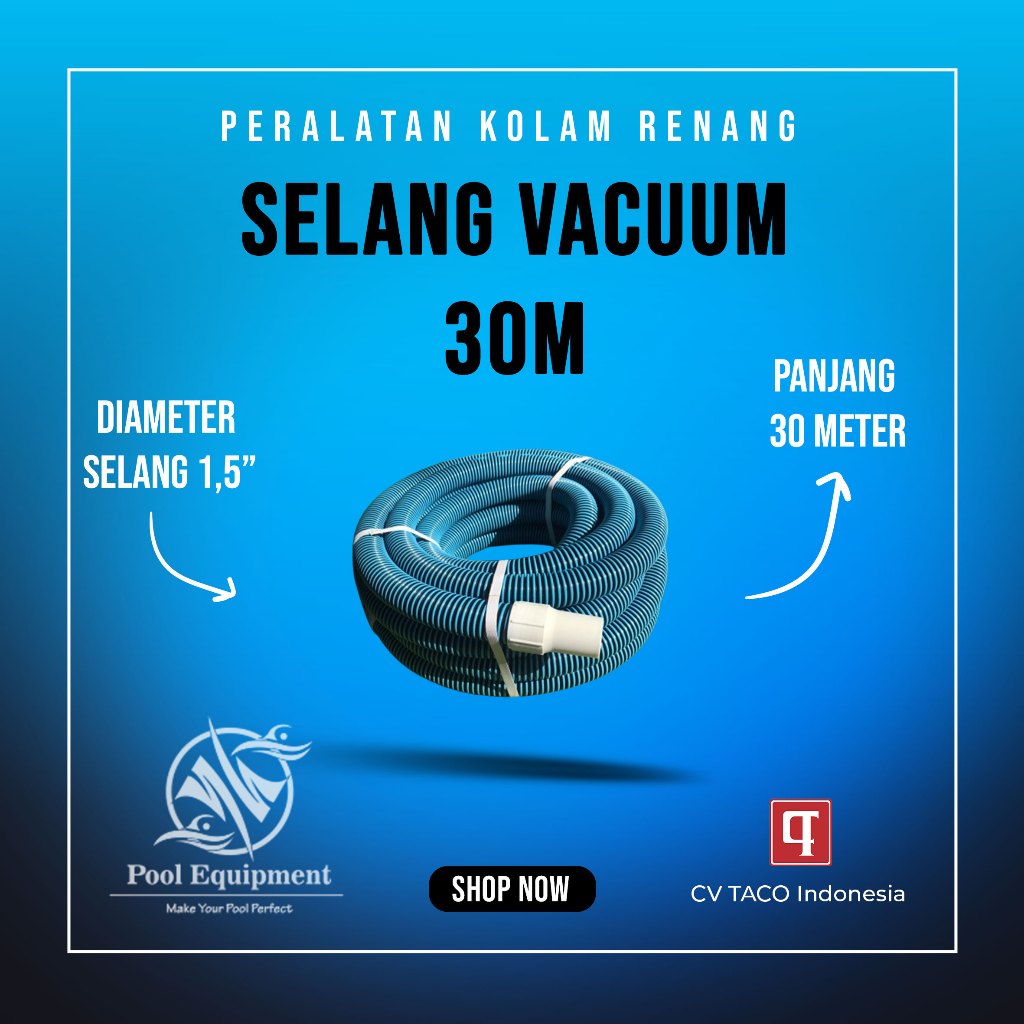 Jual Vacuum Hose (selang vakum kolam renang ) 30M | Shopee Indonesia