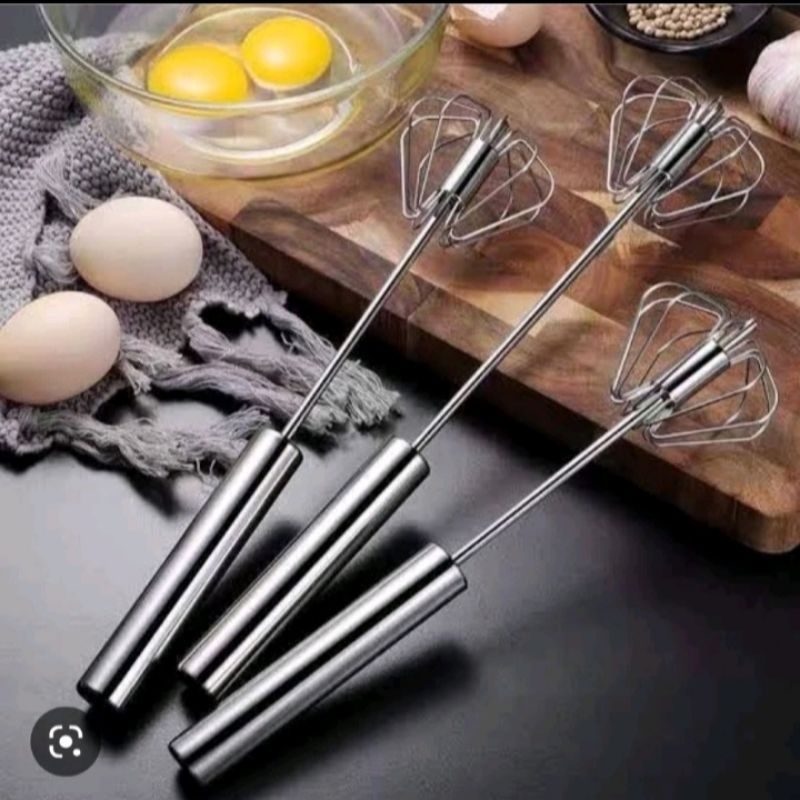 Jual alat pengocok telur whisk full stainless better beater otomatis ...