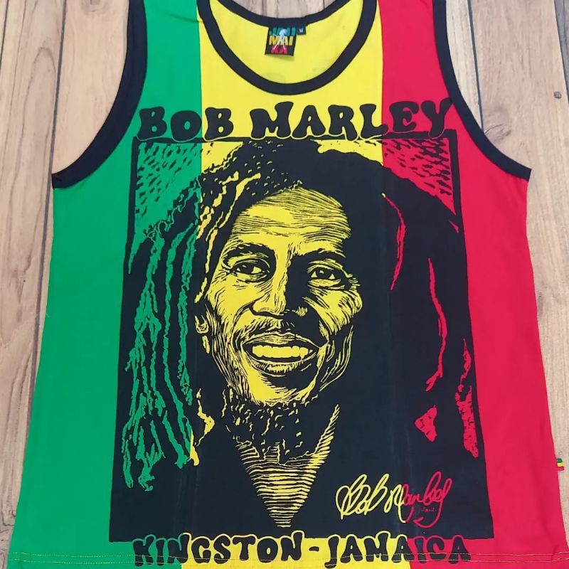 Jual DJATIESHOP x JATIMAIKA singlet rasta Bob Marley baju pantai reggae ...