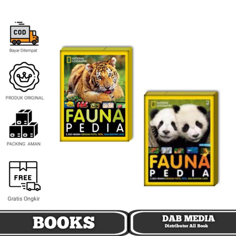 Jual Buku Fauna Pedia National Geografik Edukasi Anak Dunia Hewan New ...