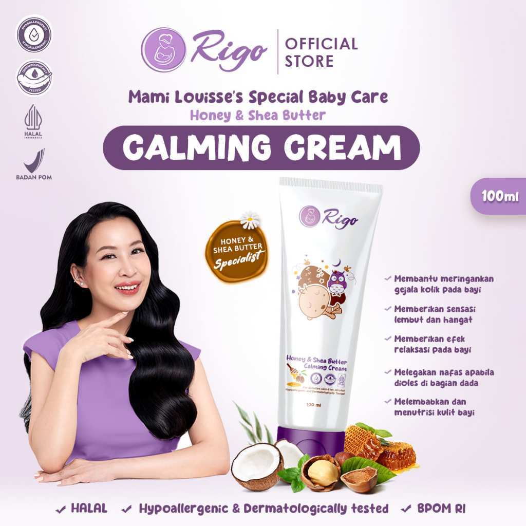 Jual Rigo Honey & Shea Butter Calming Cream Baby 100ML | Shopee Indonesia
