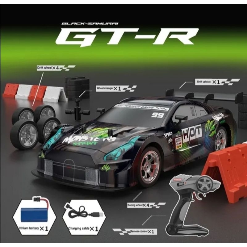 Jual Mobil Rc Drift Nissan GTR 4Wd Trueno AE86 Initial D 2,4Ghz Skala 1 ...