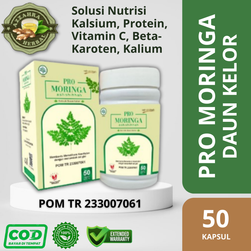 Jual Keloreena / Pro Moringa / Kapsul Ekstrak Daun Kelor Obat Wasir ...