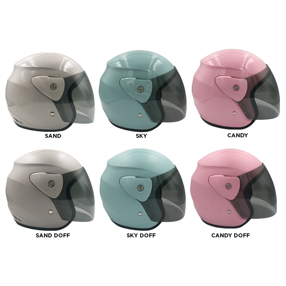 Jual Legacy Helm - Helm Half Face SNI Wanita Warna Terbaru Unik Lucu ...
