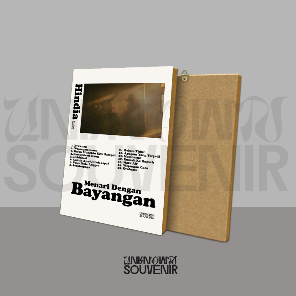 Jual Unknown Poster Bingkai Band Album Hindia - Menari Dalam Bayangan ...
