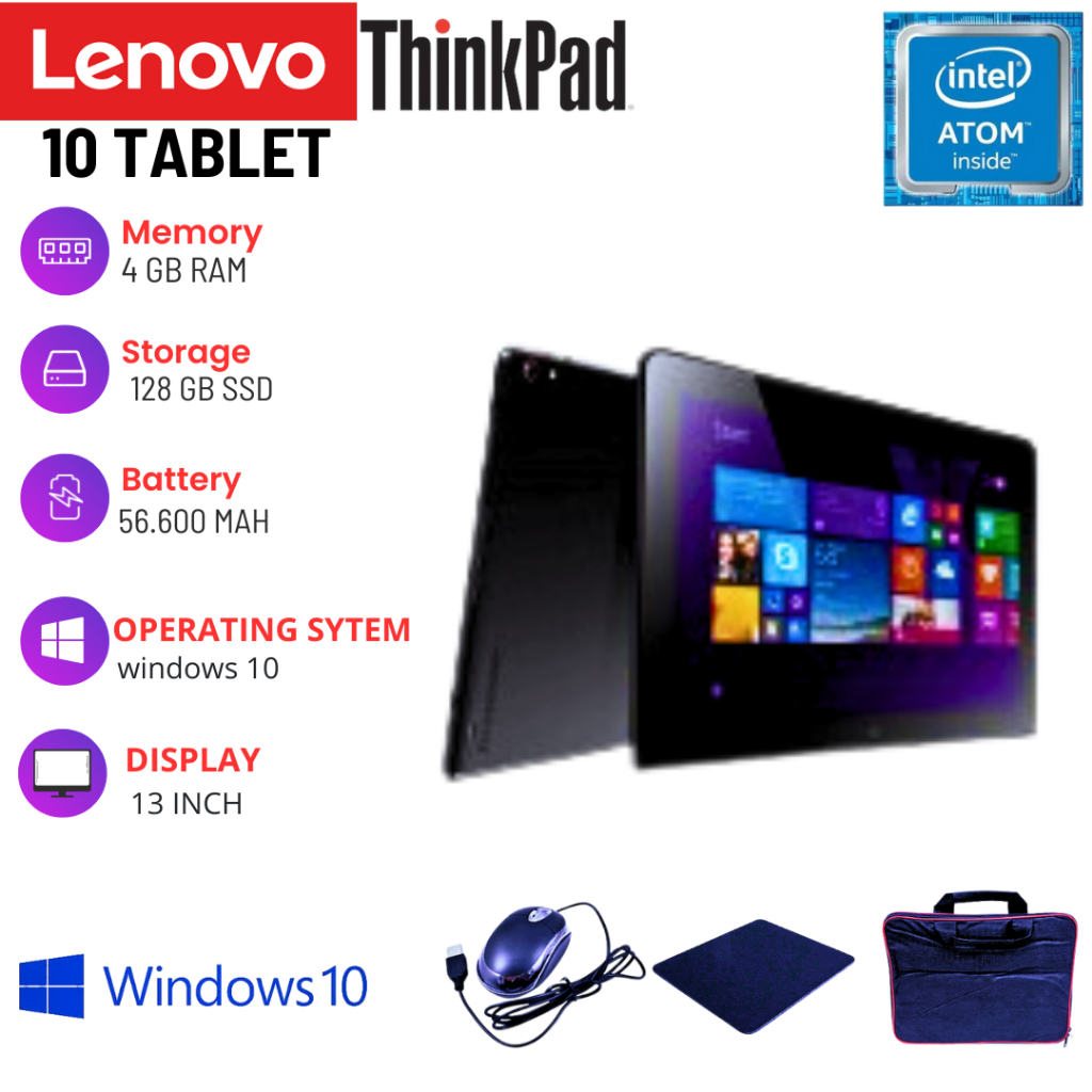 Jual LAPTOP LENOVO THINKPAD 10 TABLET INTEL ATOM SECOND GARANSI 100% ...