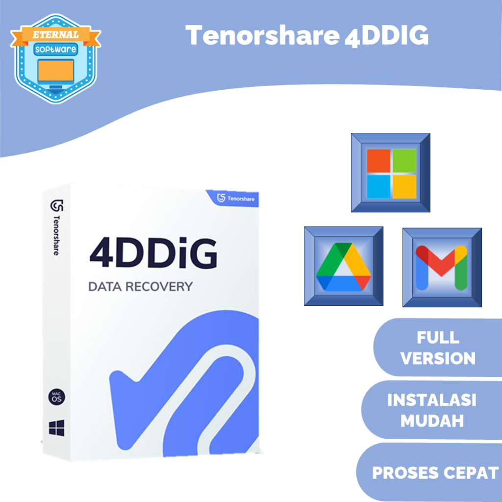 Jual Tenorshare 4DDiG Pro 2025 Software Data Recovery Hardisk Komputer ...