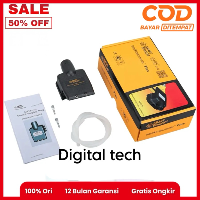 Jual Sampling Pump Smart Sensor AS8930 External for AS8900 Gas Detector 4 in 1 H2S O2 CO LEL ...