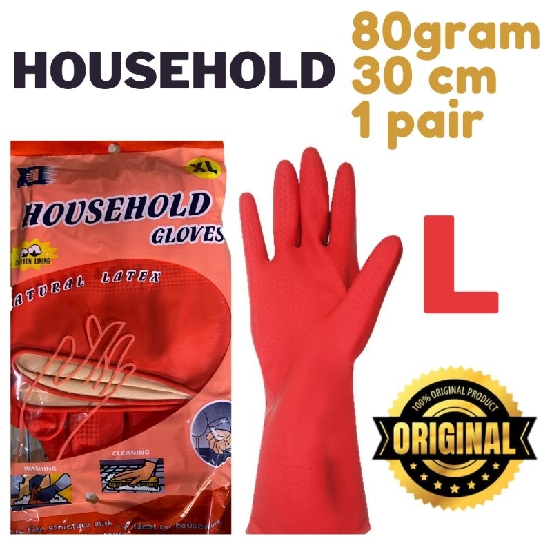 Jual Sarung tangan Karet Latex Dotted Rubber Hand Gloves Tebal ...