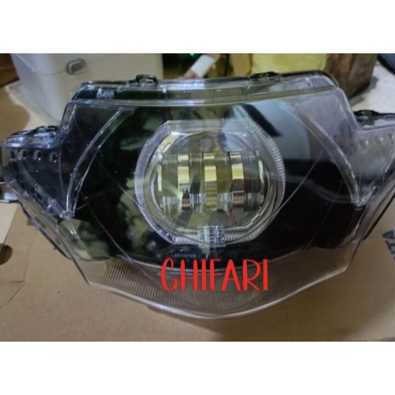 Jual Reflektor Lampu Depan Supra X 125 Lama Custom Biled 4 Mata Ring ...