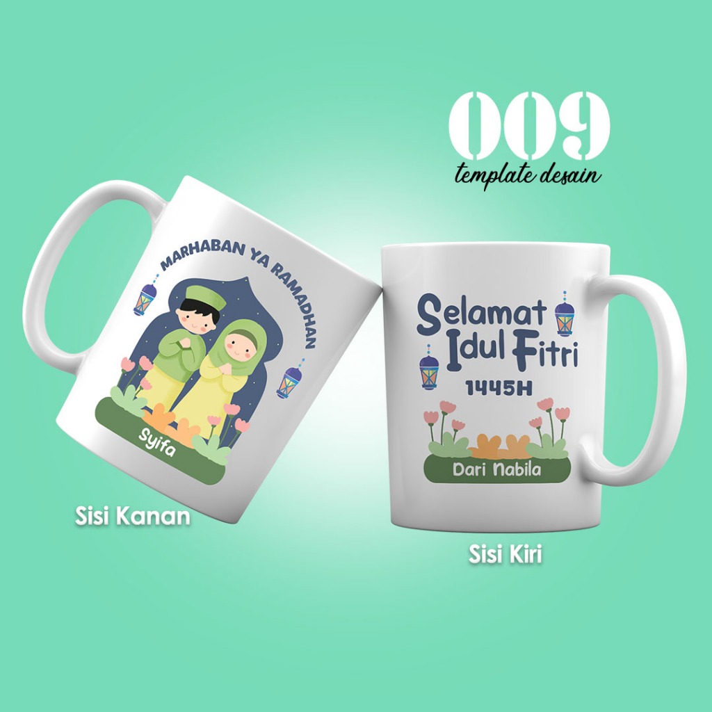 Jual MUG HARI RAYA IDUL FITRI / CETAK GELAS IDUL FITRI / KADO SOUVENIR ...