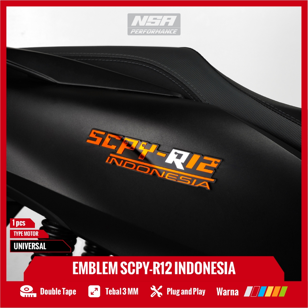 Jual NSA Emblem Scoopy 1PCS Scoopy Ring 12 Logo Scoopy R12 Indonesia ...