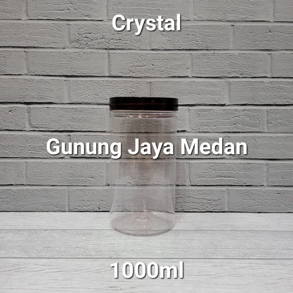 Jual Toples Jar Plastik PET Bening Tabung Segi & Crystal Food Grade ...