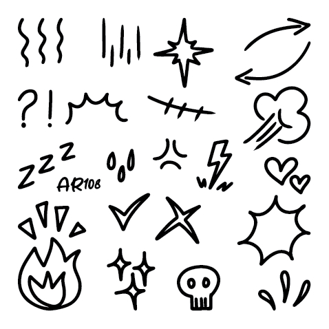 Jual Sticker Panah Sticker Sheet Sticker Unik Sticker Tempel Sticker ...