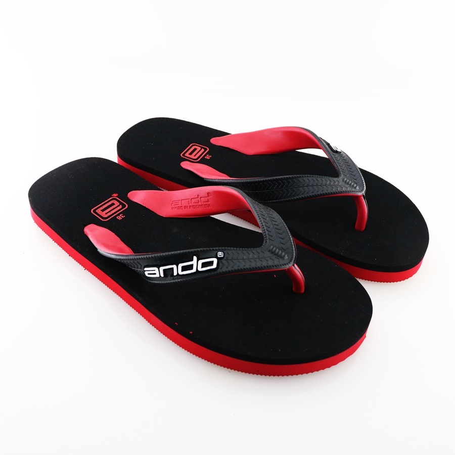 Jual NEW!! Ando Spotivo Merah - Sandal Jepit Pria Terbaru Ando Surabaya ...