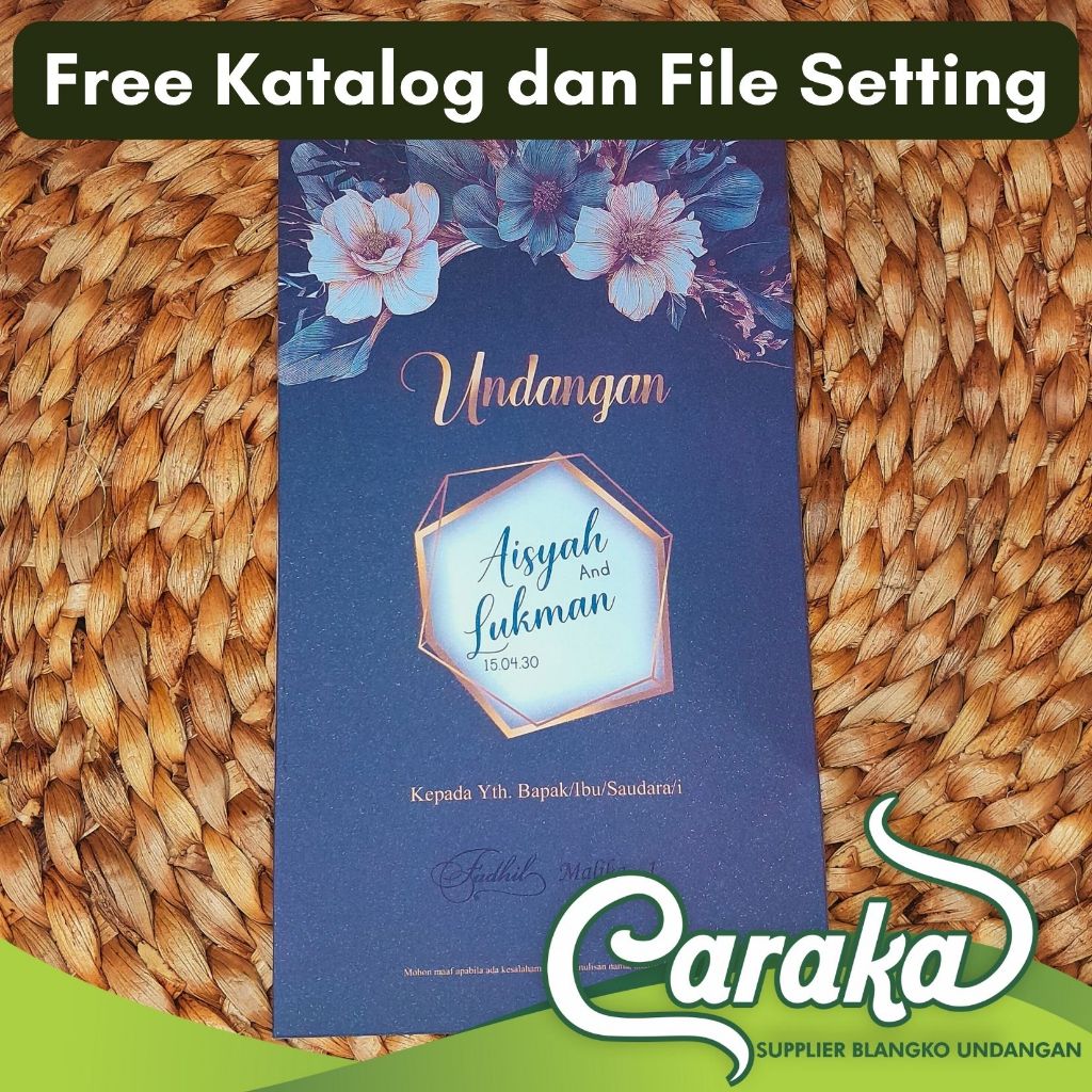 Jual Kartu Undangan Pernikahan atau Kertas Undangan atau Blangko ...