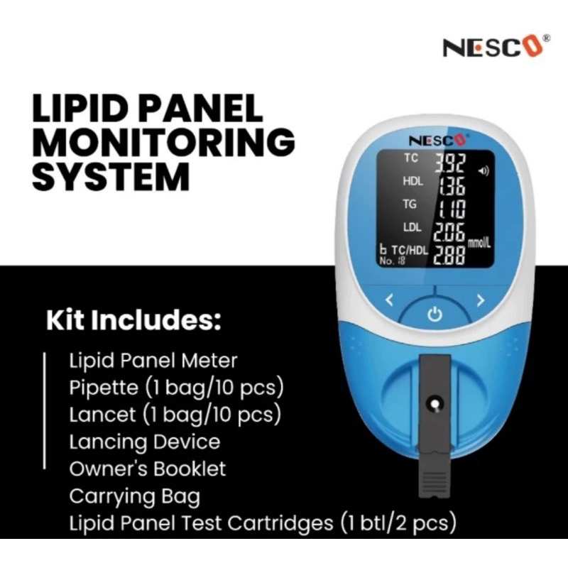 Jual Nesco lipid Panel monitoring-Lipid nesco kolesterol lengkap 5in 1 ...