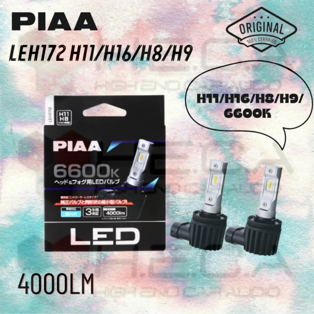 Jual LED PIAA H11/H16/H8/H9 6600k LEH172 Ultra Compact Lampu Mobil Bohlam | Shopee Indonesia