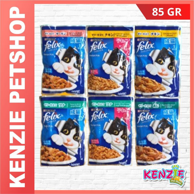 Jual FELIX POUCH 85 GRAM ALL VARIAN makanan kucing basah | Shopee Indonesia