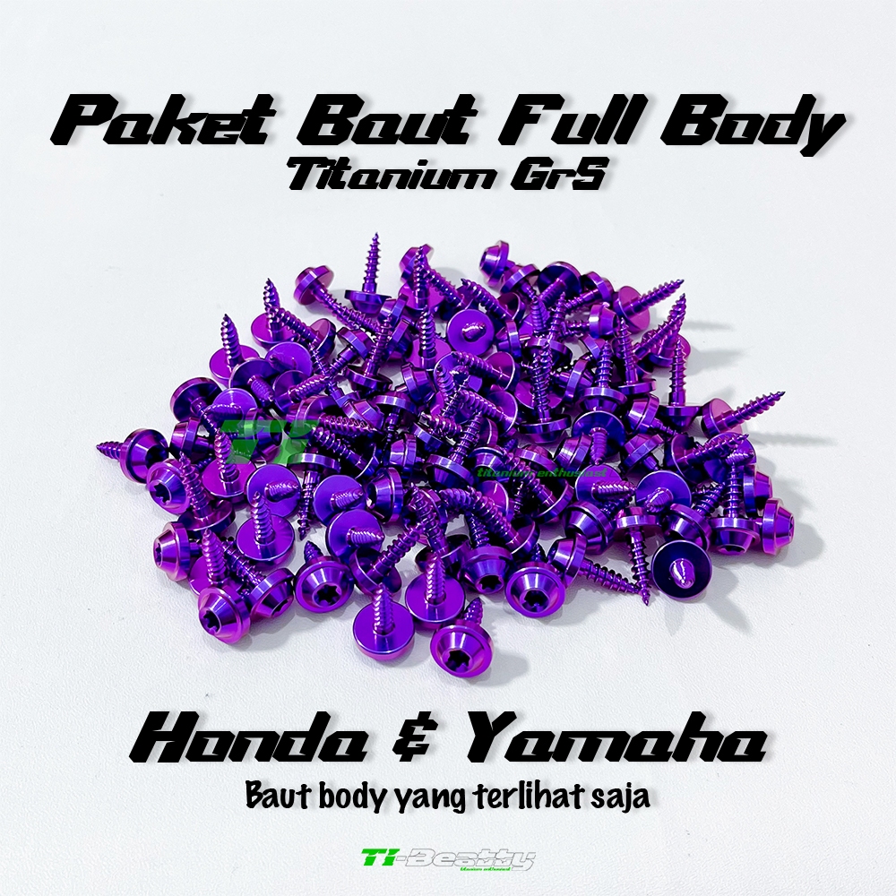 Jual TiBeatty - Paket Baut Body Titanium Honda | Paket Baut Full Body ...