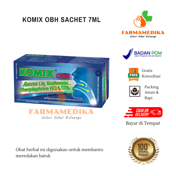 Jual KOMIX OBH SACHET 7ML | Shopee Indonesia