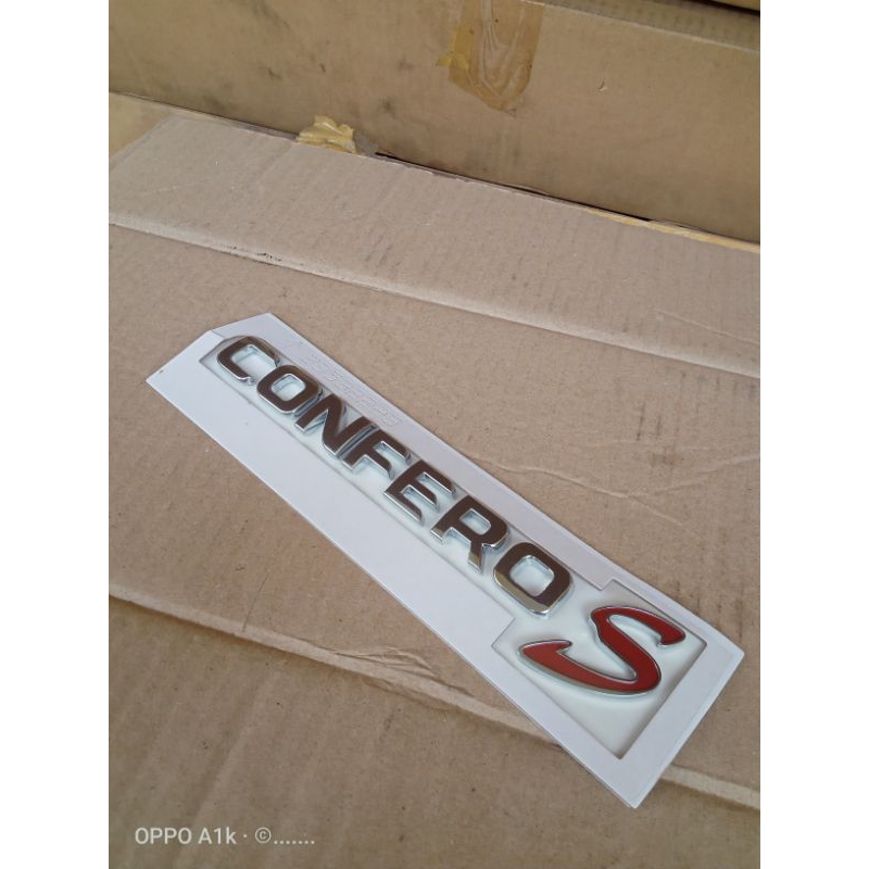 Jual emblem Logo tulisan merek Confero S Original | Shopee Indonesia