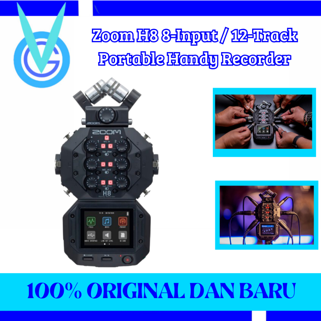 Jual Zoom H8 8-Input / 12-Track Portable Handy Recorder | Shopee Indonesia