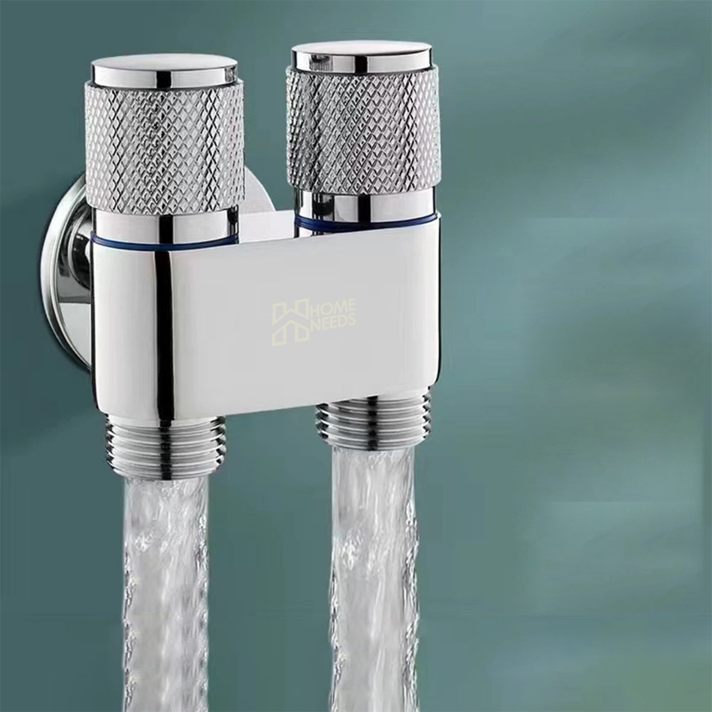 Jual Homeneeds Kran Cabang Double Angle Valve Stop Kran Cabang ...