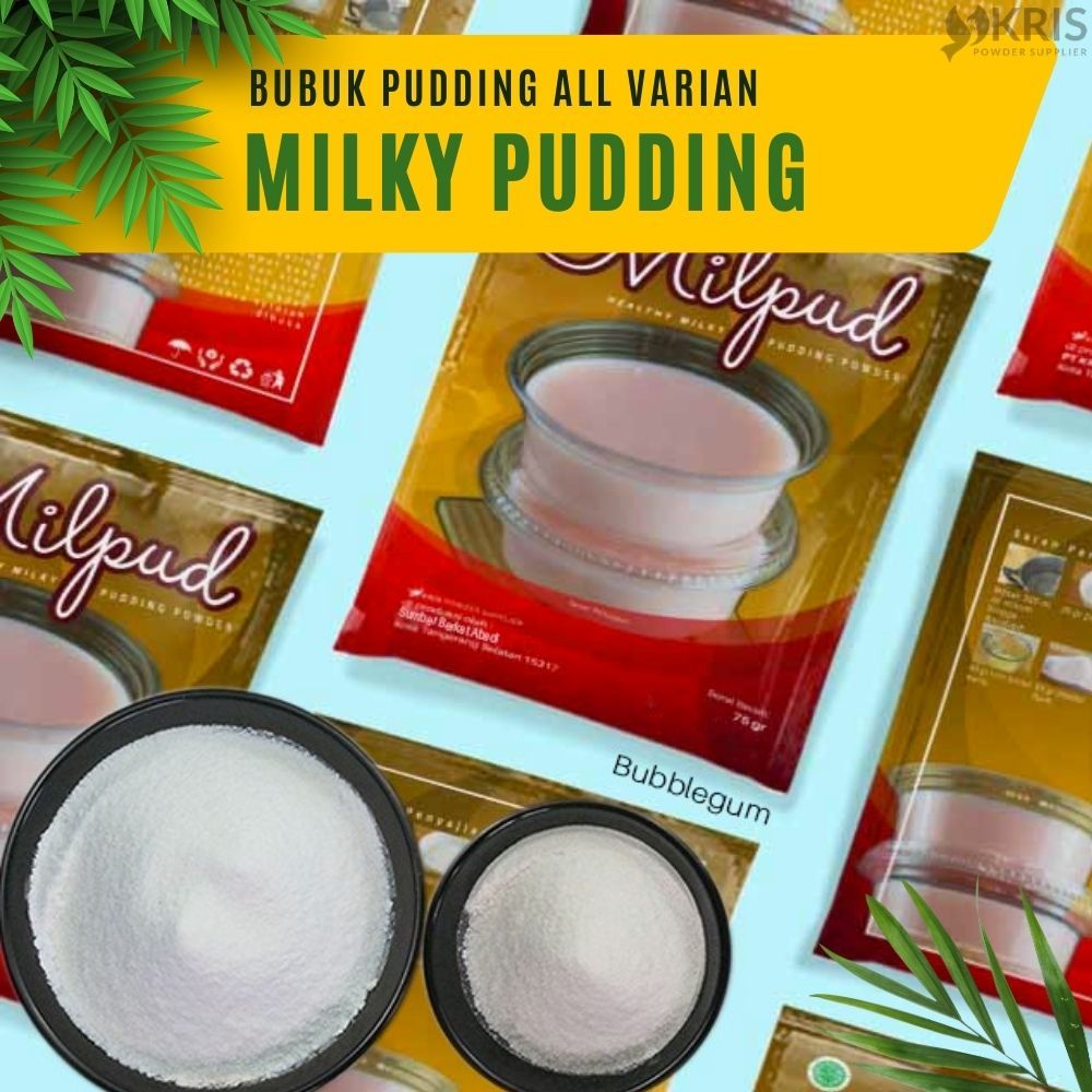 Jual Bubuk Pudding Bubblegum, Cappuccino, Mochaccino Milky pudding 75gr ...