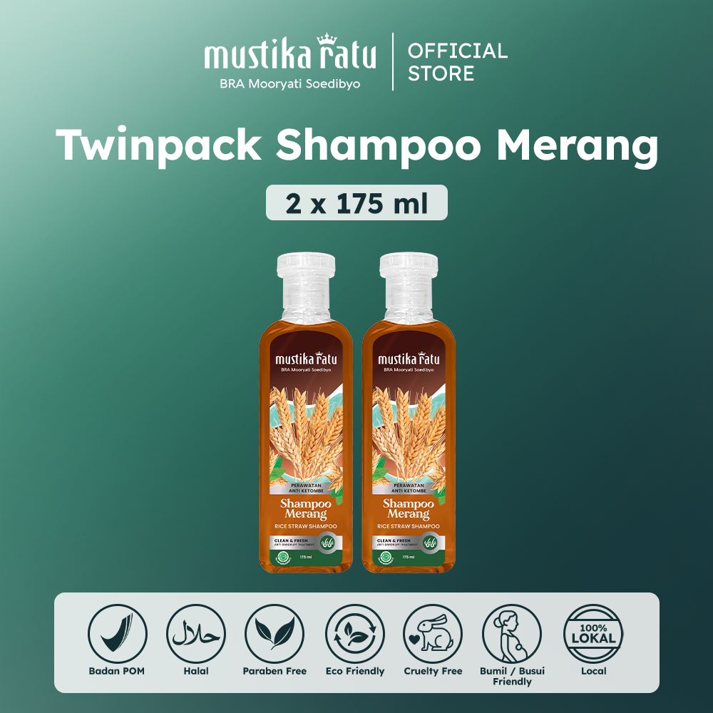 Jual Mustika Ratu Twinpack Shampoo Merang 175ml | Shopee Indonesia