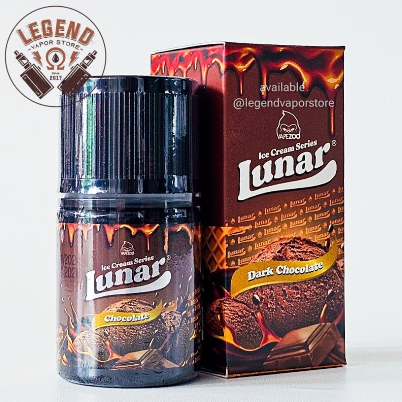 Jual FREEBASE - LIQUID LUNAR Dark Chocolate Ice Cream 60ML 3MG 6MG ...