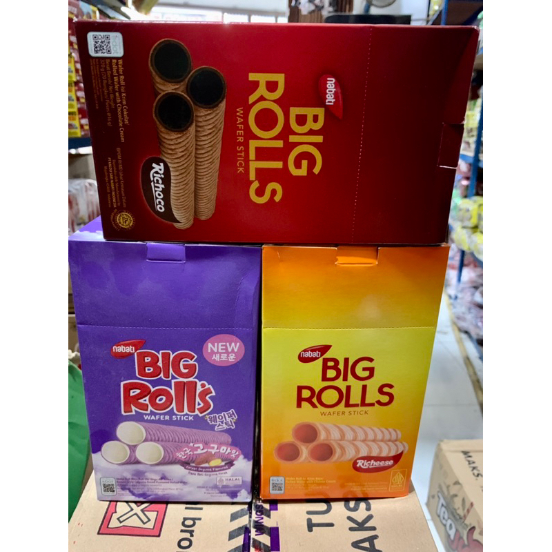 Jual Nabati Big Rolls Chocolate BOX - Netto 20 bks x 18 gr | Shopee ...