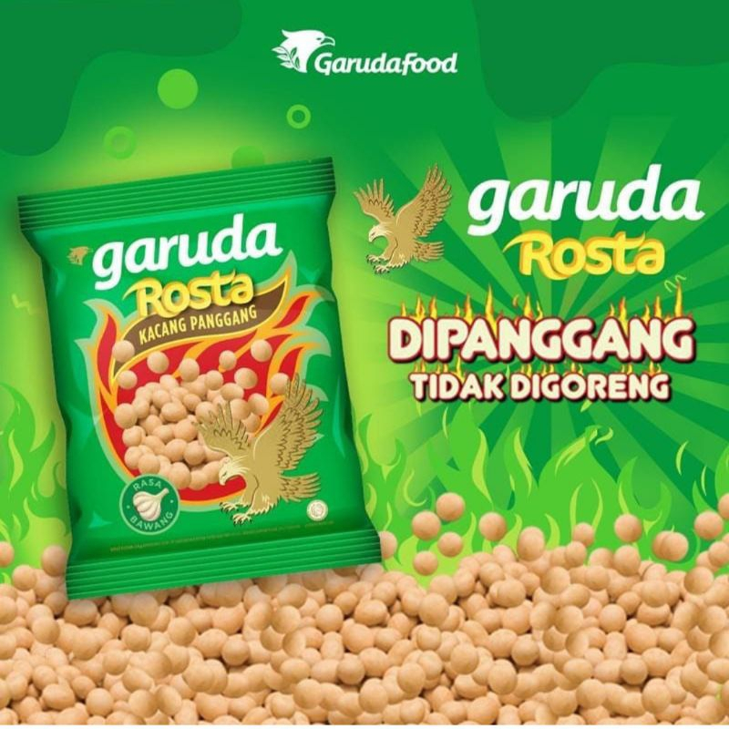 Jual Garuda Rosta Kacang Panggang Oven Rasa Bawang 20 gr + 6 gr (26 gr ...