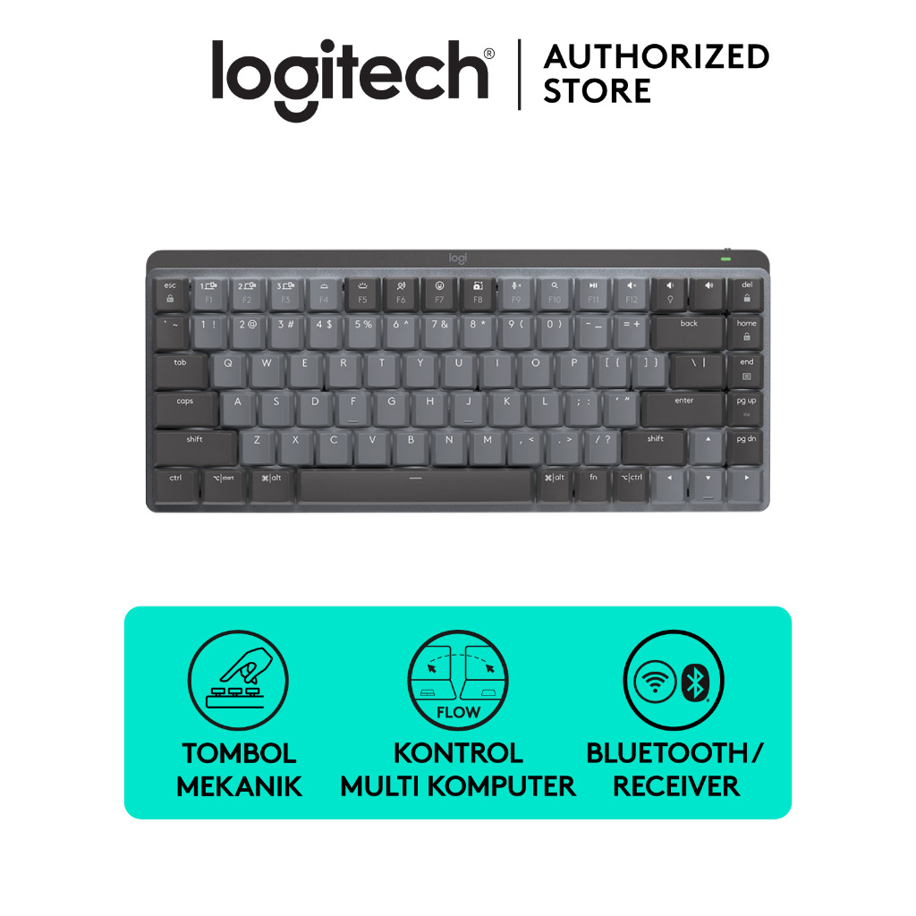 Jual Logitech MX Mechanical Mini Tactile Keyboard Wireless Bluetooth Backlit | Shopee Indonesia