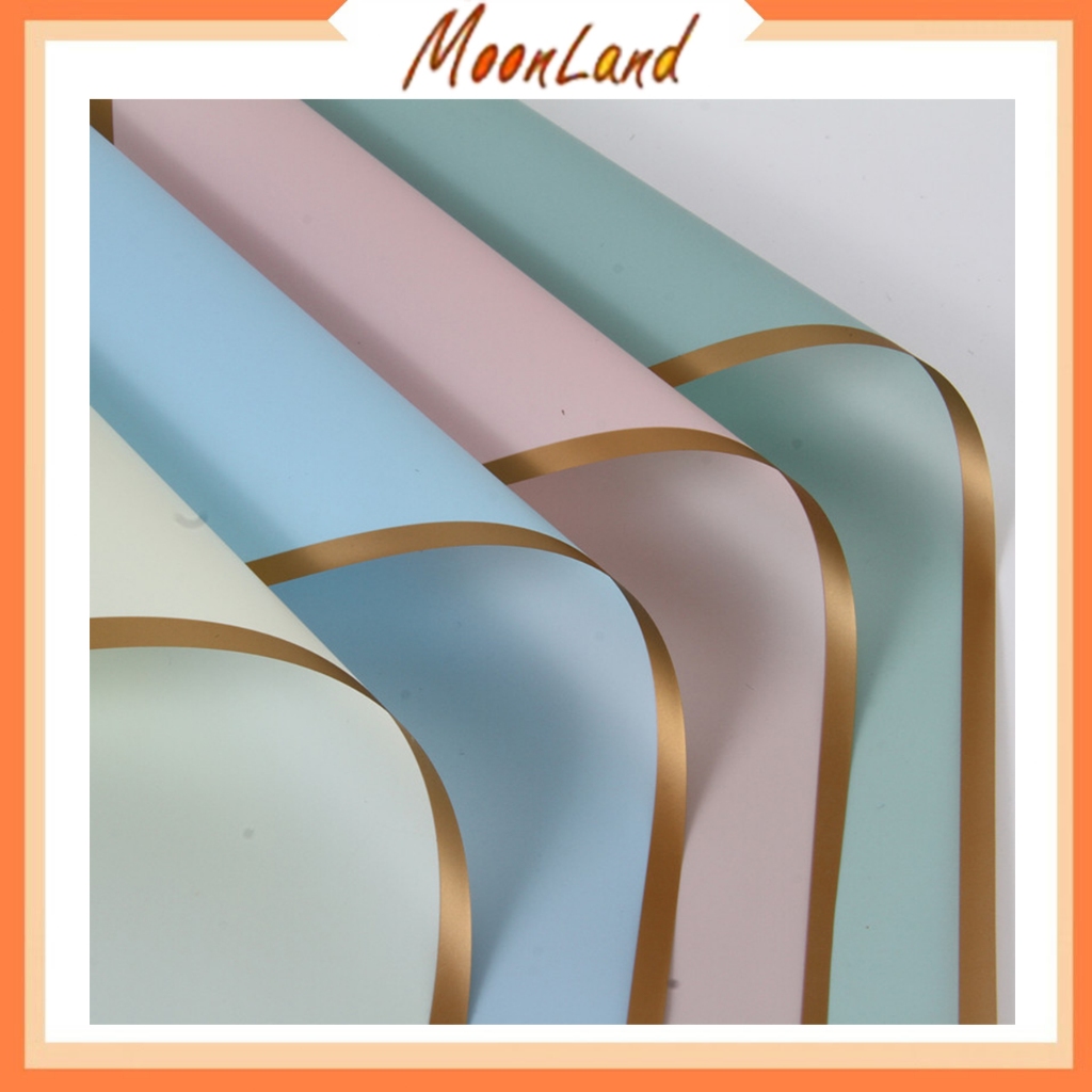 Jual Kertas Buket Bunga List Gold Line Emas Flower Wrapping Cellophane ...