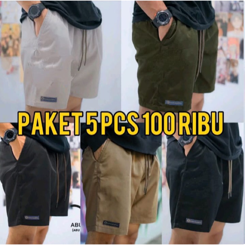 Jual 100 RIBU DAPAT 5 PCS BOARDSHORT PENDEK PANTS / CELANA BOARDSHORT SANTAI PRIA DISTRO ...
